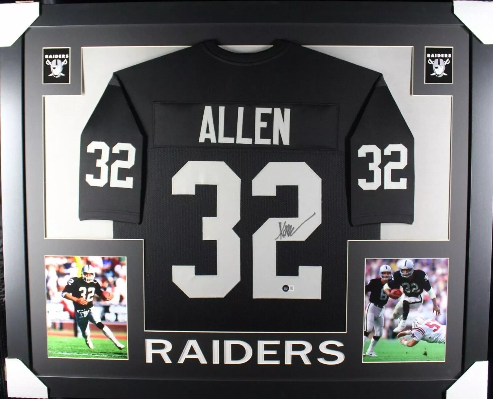 MARCUS ALLEN Signed/Autographed Custom Jersey in 35x43 Frame -Beckett ...